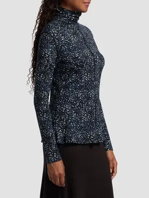 Proenza Schouler White Label Audrey Cheetah Print Top
