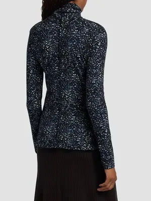 Proenza Schouler White Label Audrey Cheetah Print Top