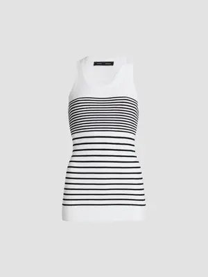 Proenza Schouler Roberts Striped Tunic Tank - White Multi