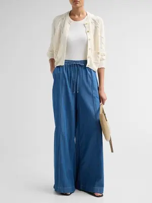 L'Agence Connie Drawstring Trousers
