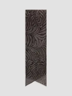 Ralph Lauren Foiled Crinkle Chiffon Wrap Scarf