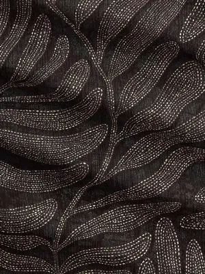 Ralph Lauren Foiled Crinkle Chiffon Wrap Scarf