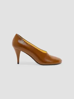 Proenza Schouler Glove 70mm Leather Pumps - Mud