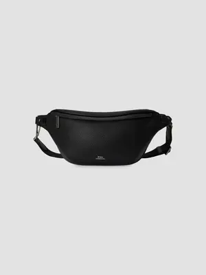 Polo Ralph Lauren Polo Id Pebbled Leather Belt Bag - Black