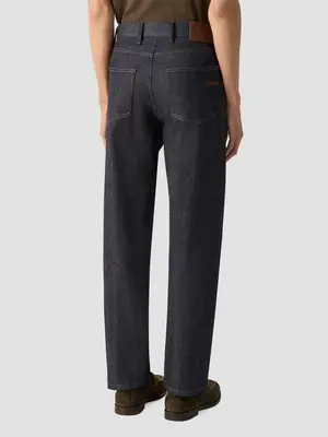 Zegna Stretch Cotton And Cashmere Roccia Jeans - Blue