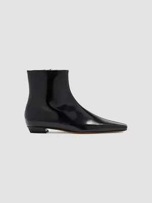 Proenza Schouler Trap 25mm Spazzolato Leather Ankle Boots - Black