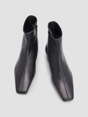 Proenza Schouler Trap Flat Leather Ankle Boots