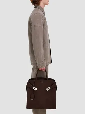 FERRAGAMO Hug Suede Tote Bag