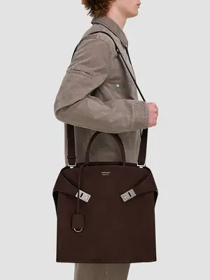 FERRAGAMO Hug Suede Tote Bag
