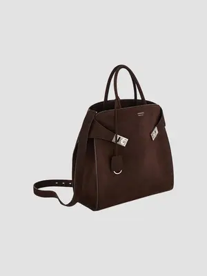 FERRAGAMO Hug Suede Tote Bag