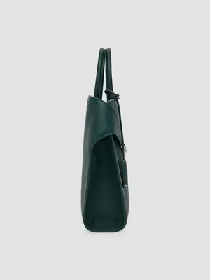 FERRAGAMO Hug Hammered Leather Tote