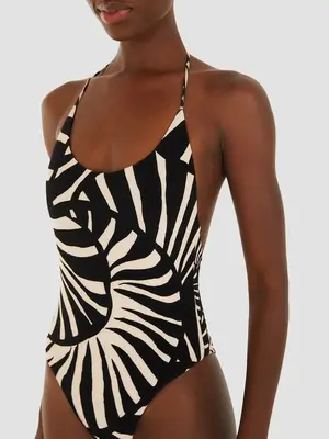 Farm Rio Zebra Print One-piece Swimsuit