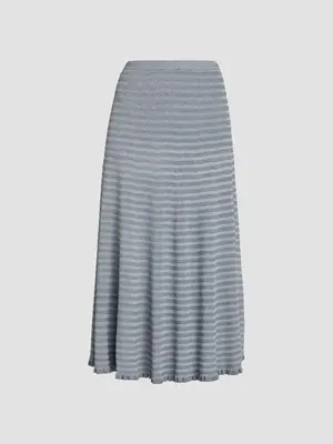 Proenza Schouler White Label Stina Geo Stripe Midi-skirt