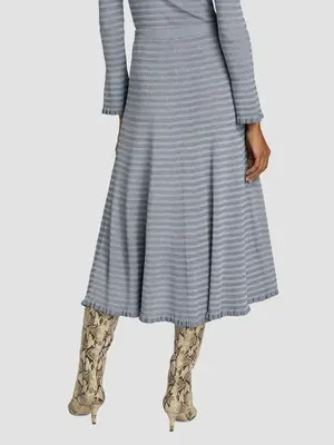 Proenza Schouler White Label Stina Geo Stripe Midi-skirt