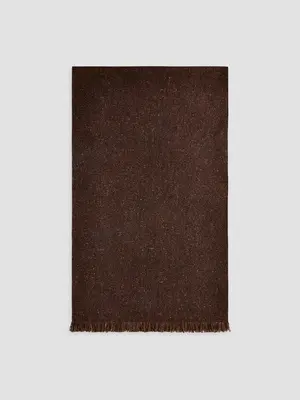 Ralph Lauren Wool-blend Donegal Tweed Fringe Scarf
