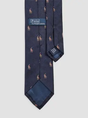 Polo Ralph Lauren Pony Logo Silk Tie - Navy
