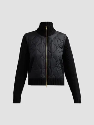 Veronica Beard Patra Quilted Wool-blend Jacket - Black