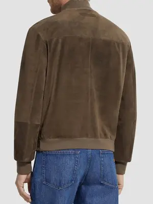 Zegna Leather Blouson Jacket