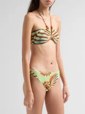 Farm Rio Stripe Halter Bikini Top
