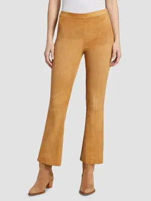 Sprwmn Ankle Flare Suede Pants