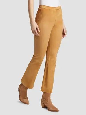 Sprwmn Ankle Flare Suede Pants