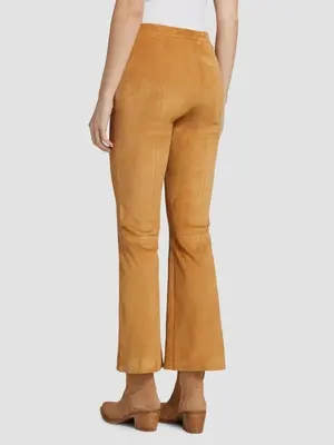 Sprwmn Ankle Flare Suede Pants