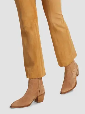 Sprwmn Ankle Flare Suede Pants