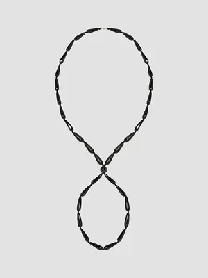 JENNIFER BEHR Ava Onyx Beaded Necklace
