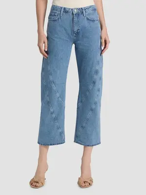 L'Agence Frasier Ultra High-rise Barrel-leg Crop Jeans