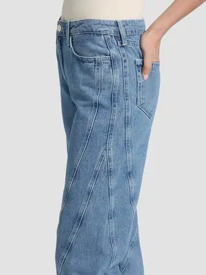 L'Agence Frasier Ultra High-rise Barrel-leg Crop Jeans