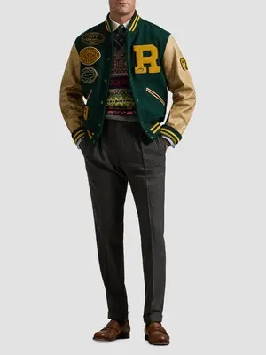 Polo Ralph Lauren Pleated Wool Flannel Trousers