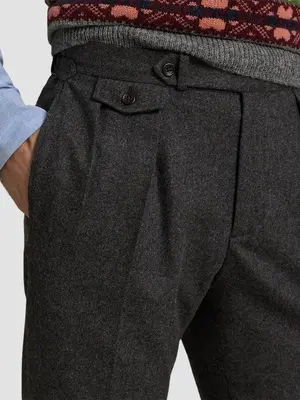 Polo Ralph Lauren Pleated Wool Flannel Trousers