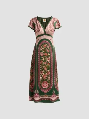 Farm Rio Daniela Floral Maxi Dress