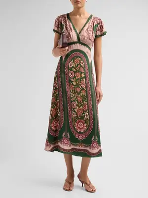 Farm Rio Daniela Floral Maxi Dress