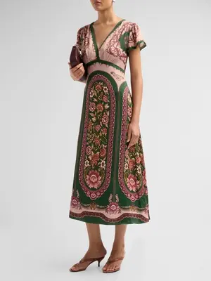 Farm Rio Daniela Floral Maxi Dress