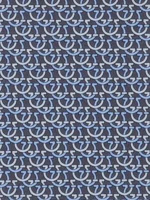 FERRAGAMO Cerchio Silk Tie - Grigio