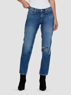 L'Agence Nevia Low-rise Slouch Straight Jeans
