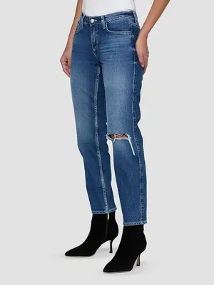 L'Agence Nevia Low-rise Slouch Straight Jeans
