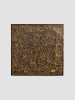 Ralph Lauren Paisley Silk-blend Square Scarf - Brown Multi