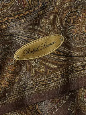 Ralph Lauren Paisley Silk-blend Square Scarf