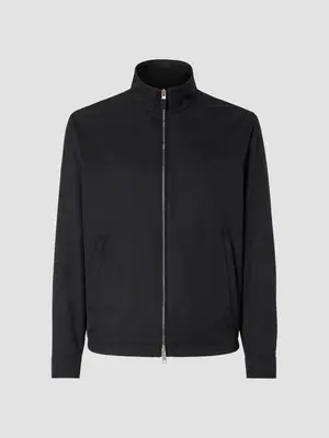 Zegna Microfiber Motorin 100cc Blouson Jacket - Black