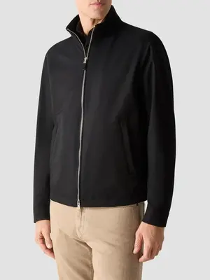 Zegna Microfiber Motorin 100cc Blouson Jacket - Black