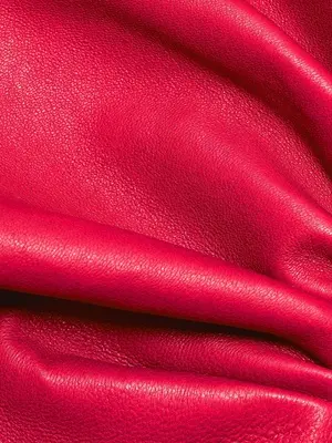 LAQUAN SMITH Leather Off-the-shoulder Gown