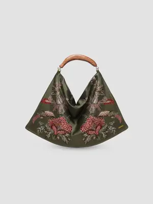 Farm Rio Scarf Large Hobo Bag