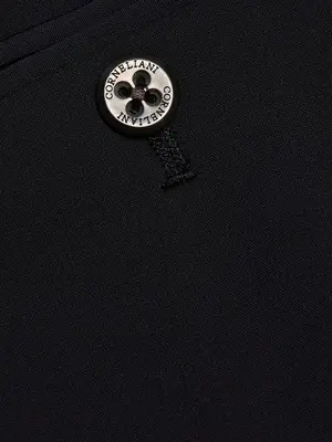 Corneliani Stretch-wool Straight-leg Pants - Navy