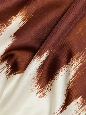 Proenza Schouler Mara Printed Silk Top