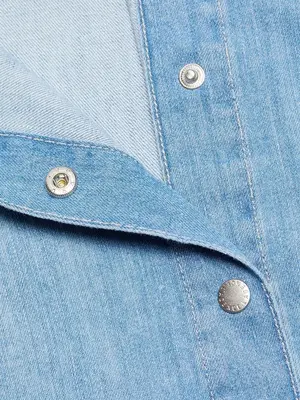 L'Agence Jorah Cotton Denim Relaxed-fit Shirt