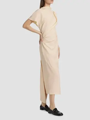 Proenza Schouler Hallie Draped Midi-dress