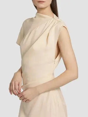 Proenza Schouler Hallie Draped Midi-dress