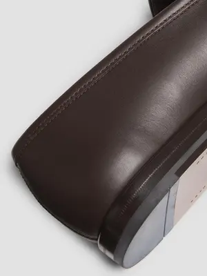 FERRAGAMO Avril Gancini Leather Loafers - Moro